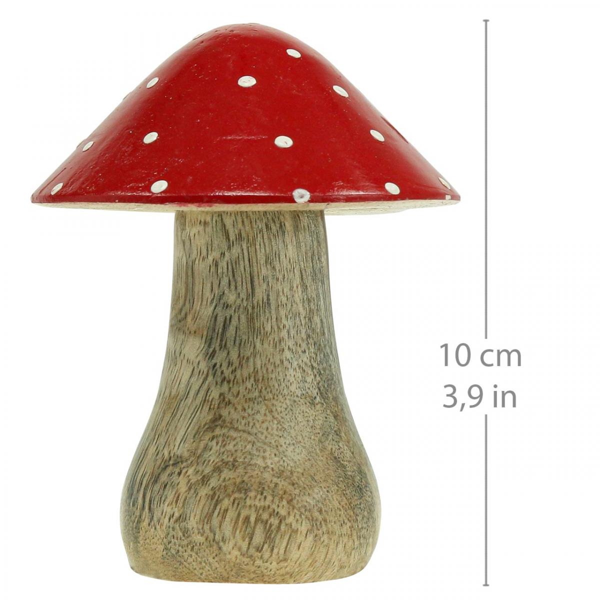 Floristik24.hu Légyölő galóca deco fa gomba őszi dekoráció fa 10×8cm-05435